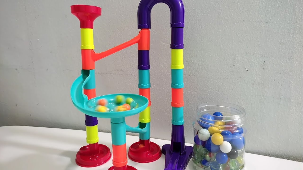 Marble Run race ASMR ☆ The sound of colorful and small marbles #8 - YouTube