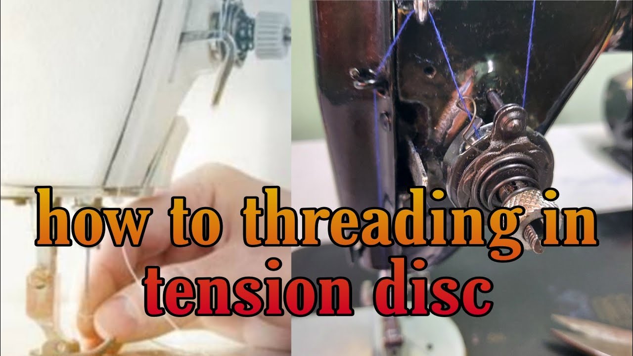 How to threading in tension disc inTamil ; [டென்ஷன் டிஸ்கில் த்ரெடிங் ...