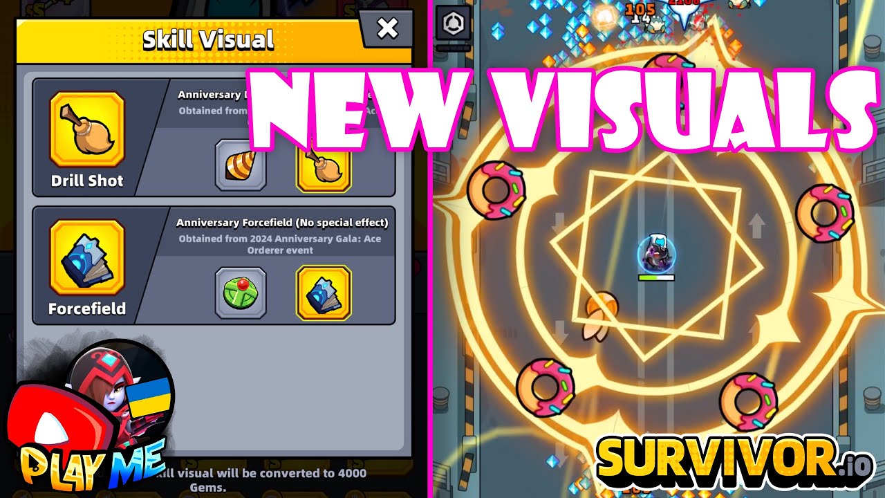 BEST STRATEGY & NEW VISUALS FOR DRILL SHOT AND FORCEFIELD - Survivor.io ...