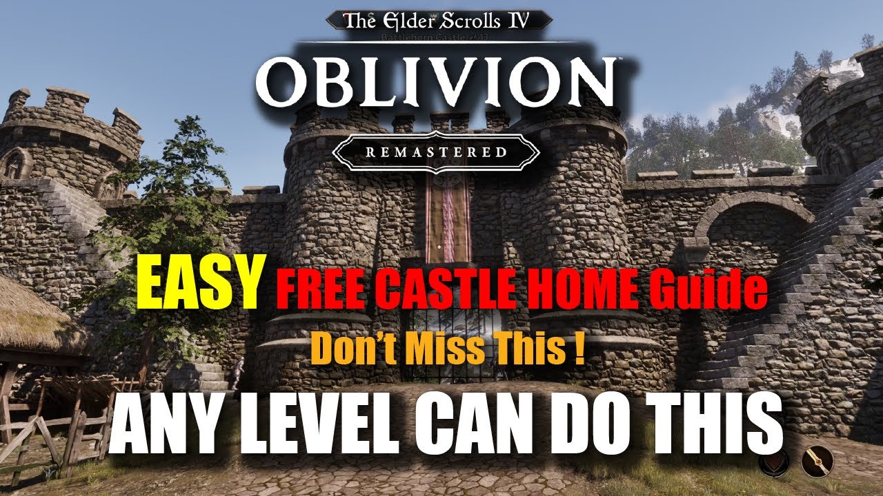 Oblivion Remastered FREE Castle Home Guide - YouTube