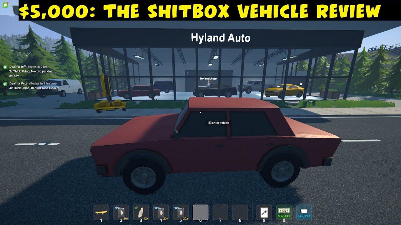 The Shitbox Vehicle/Car Review | How many Trunk Slot and Speed ...