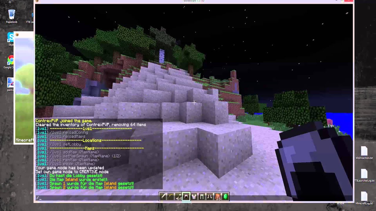 Minecraft 1vs1 Plugin - v 1.0 - YouTube