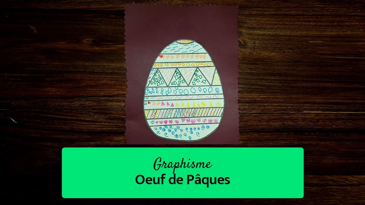 Graphisme - Œuf Pâques - Atelier créatif pour enfant - YouTube