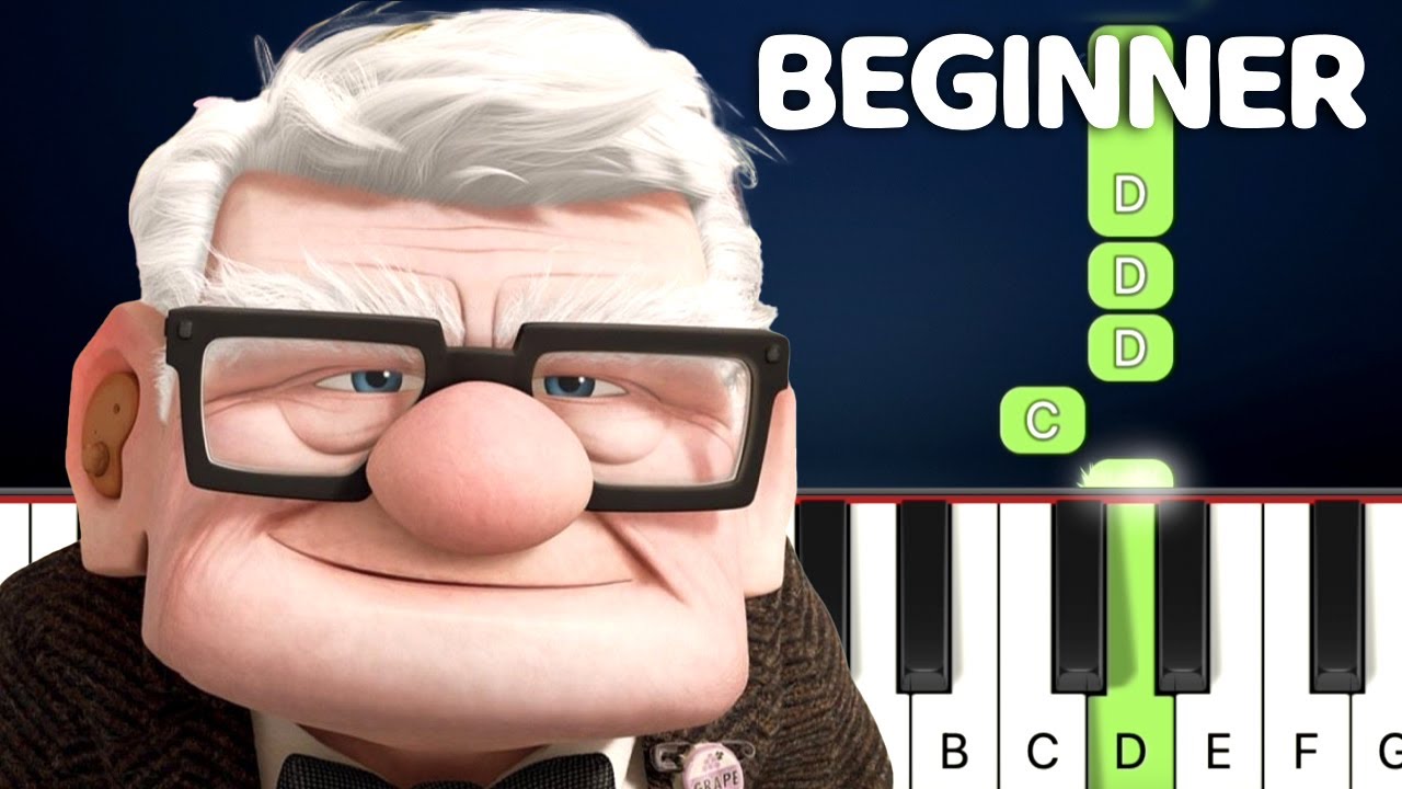 Married Life - From Disney's "Up"| BEGINNER PIANO TUTORIAL - YouTube