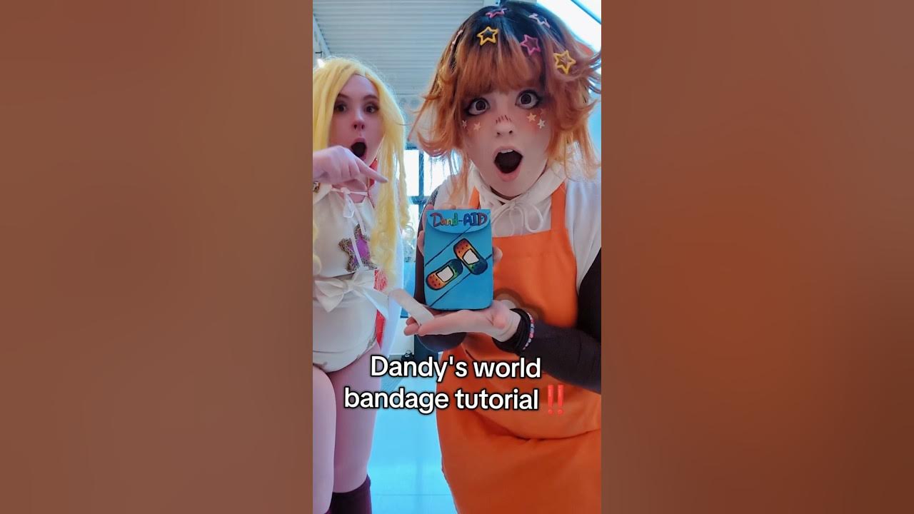 Dandy's world bandage tutorial‼️@sol.cosplays #dandysworld #cosplayer #tutorial #craft #roblox ...