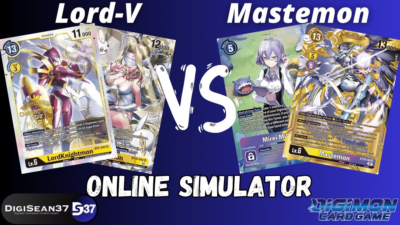 LordKnightmon VS Mastemon | Digimon Card Game | BT14 Blast ACE - YouTube