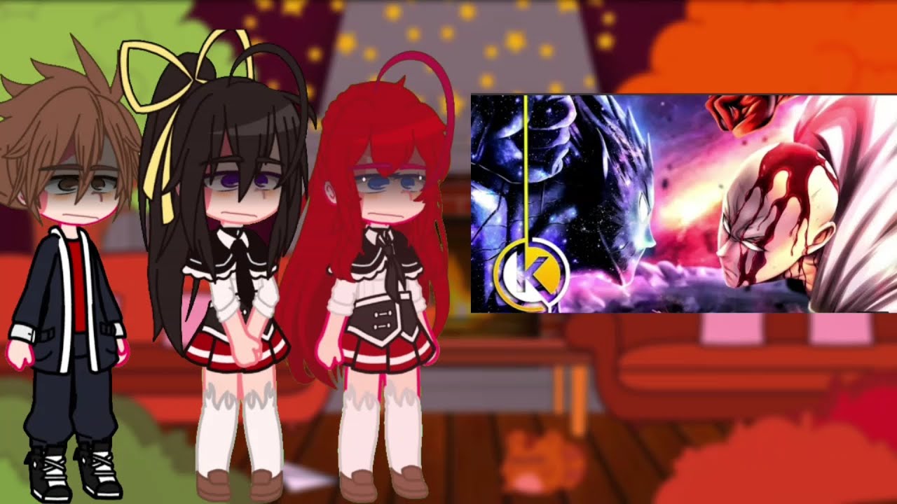 Dxd reagindo ao rap saitama vs garou (Okabe) //Gacha club// - YouTube