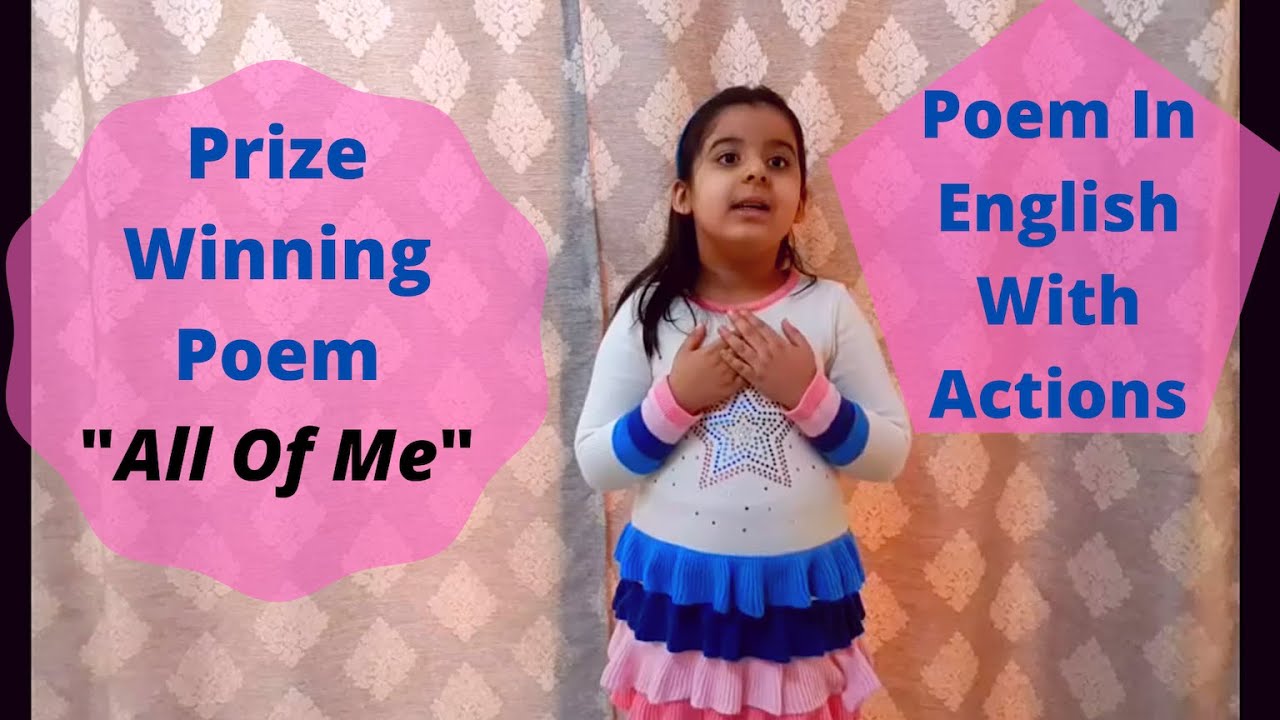 Easy Prize Winning Poem For Kids In English With Actions | Poem ...
