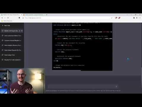 ChatGPT for Data Analysts Best Use Cases + Analyzing a Dataset - YouTube