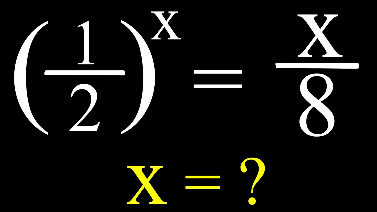 A Nice Algebra Problem | Math Olympiad | Can You Find X? - YouTube