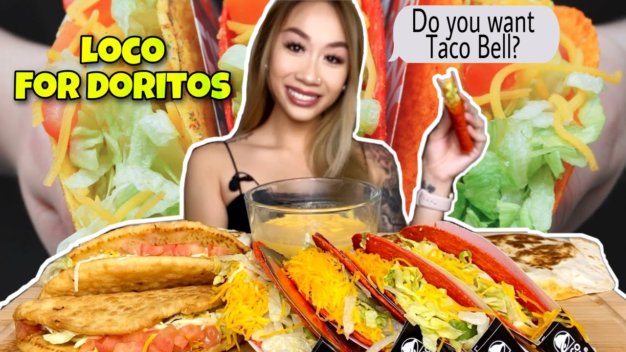 TACO BELL FEAST | FLAMING HOT DORITOS LOCOS TACOS | CRUNCHWRAP SUPREME ...