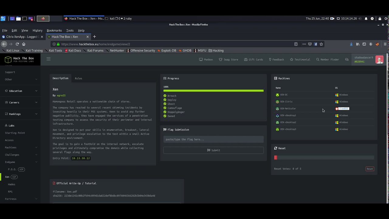 Xen - Part 4 Camouflage - Endgame - HackTheBox - YouTube