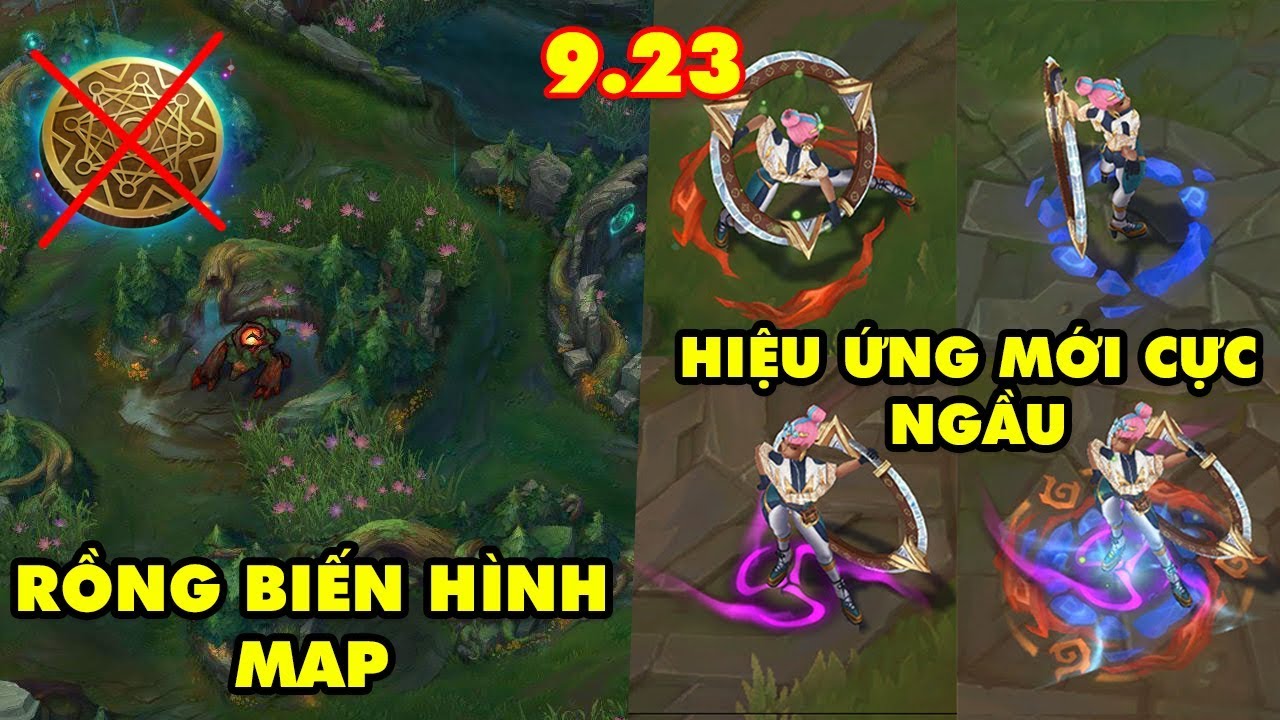 TOP 8 thay đổi lớn nhất trong LMHT 9.23: Rồng thay đổi địa hình map ...