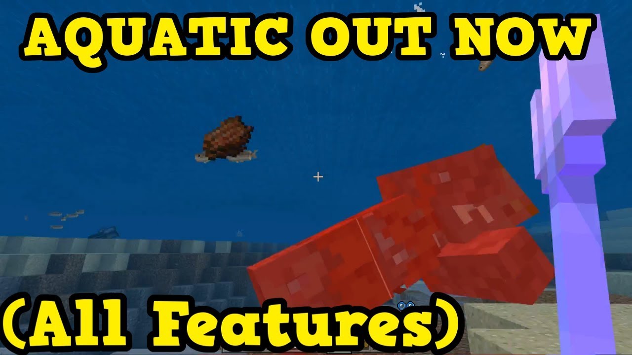 Minecraft 1.4 Aquatic Update OUT NOW All NEW FEATURES - YouTube