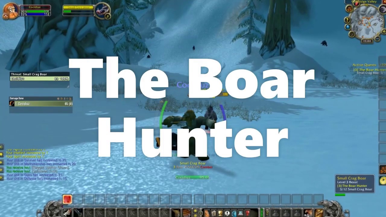 World of Warcraft Classic - Alliance - Coldridge Valley - The Boar ...