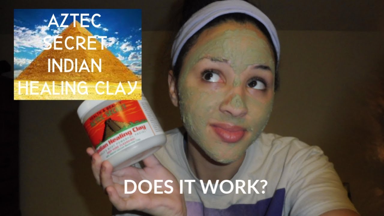 THIS TURNED MY FACE RED?? aztec healing clay face mask - YouTube