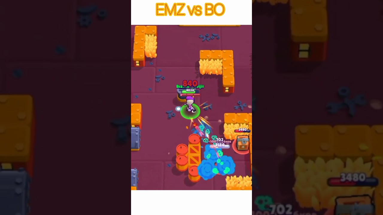 EMZ vs BO in brawl stars #brawlstars #shorts #supercell #emz #1vs1 ...
