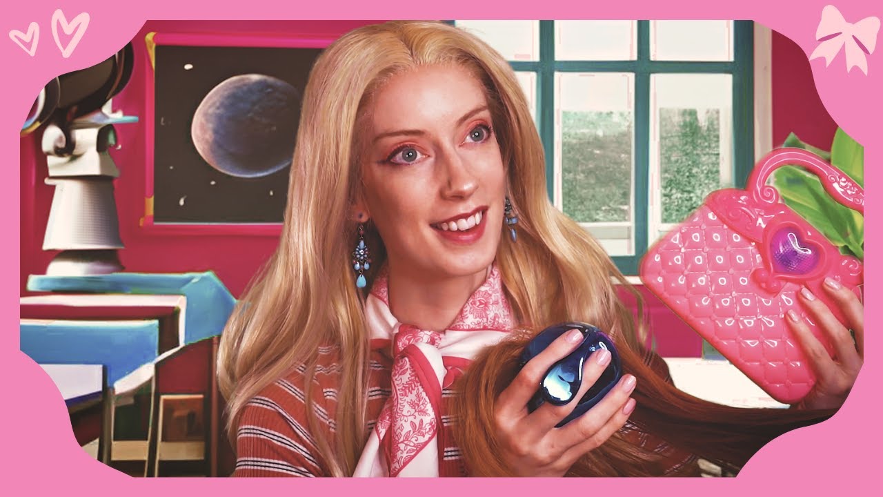 ASMR 🎀 Ep 2- Barbie helps your anxiety 💖 Plays with your hair at the ...