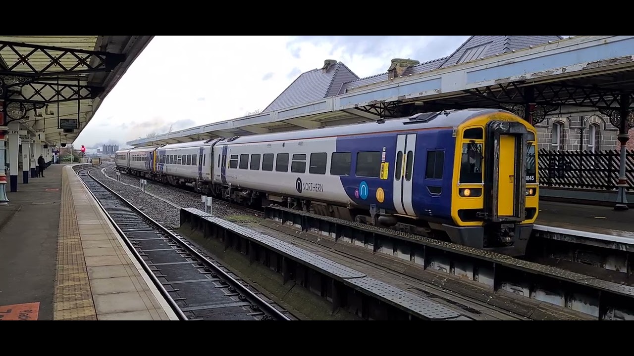 Northern trains class 158 coupled up to 156 departure from ...