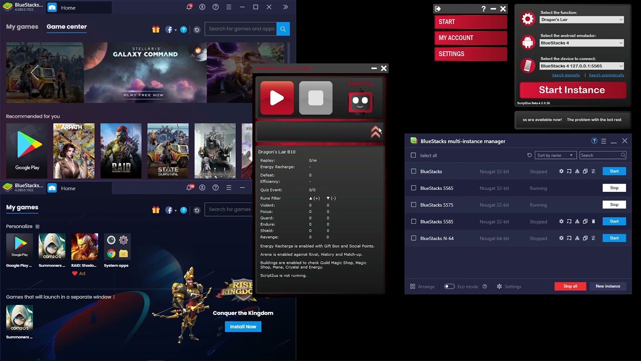 Bluestack 4 multi instance - labslana