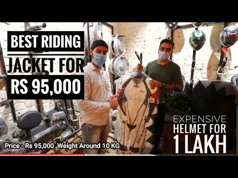 Helmet for 1 lakh & Jacket worth 95000 from Best Superbike Store in ...