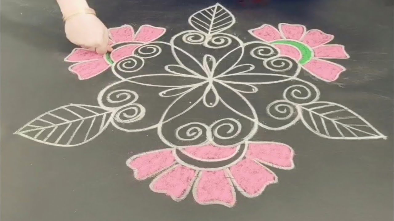 Friday rangoli designs || friday rangoli kolam || simple rangoli ...