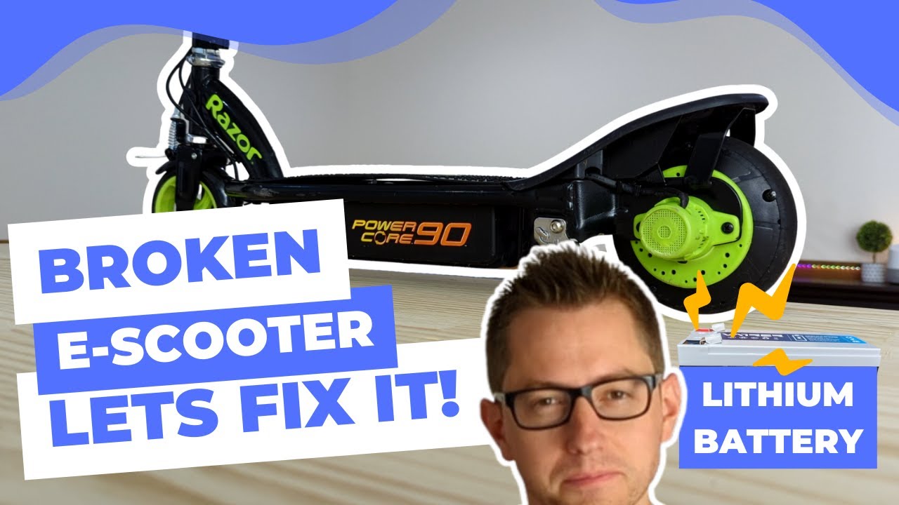 Electric Scooter Broken? Easy Fix - Razor Power Core E90 Refurb - YouTube