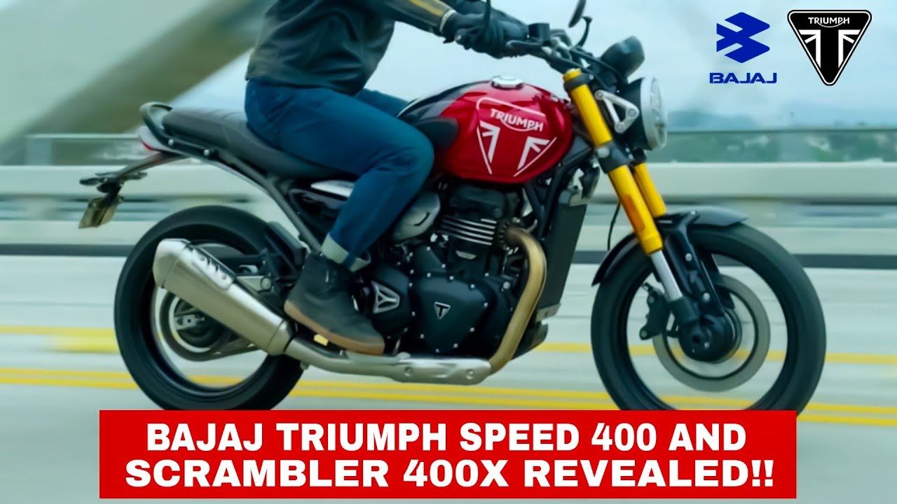 BAJAJ TRIUMPH SPEED 400 AND SCRAMBLER 400X REVEALED | TRIUMPH SPEED 400 ...
