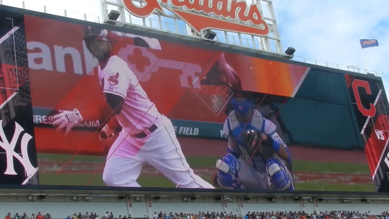 07/09/16 | NYY@CLE | Progressive Field Scoreboard - YouTube
