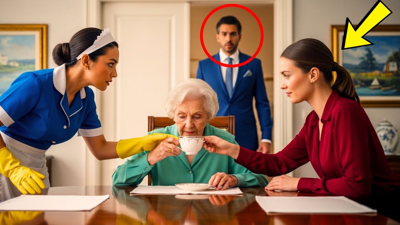 A nova empregada desconfiou do chá... e salvou a mãe do milionário da ...