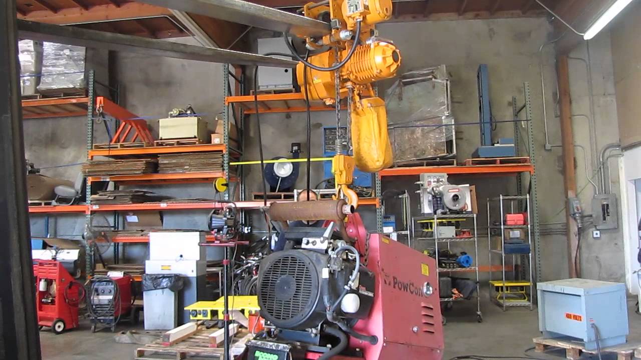 Ingersoll Rand LE Series 2 Ton Electric Hoist And Trolley - YouTube