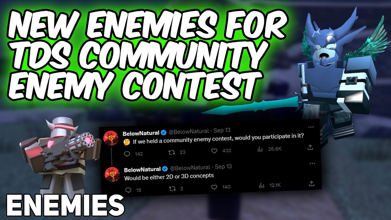 COMMUNITY ENEMY CONTEST FOR NEW ENEMIES CONCEPT? | Tower Defense ...