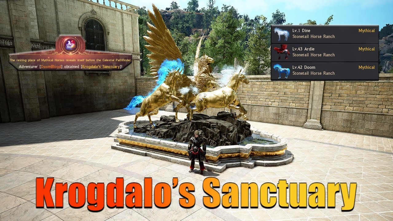 All 3 Mythical Horses and Krogdalo’s Sanctuary completed | Black Desert ...