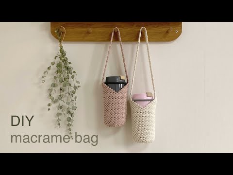 DIY | macrame tumbler bag