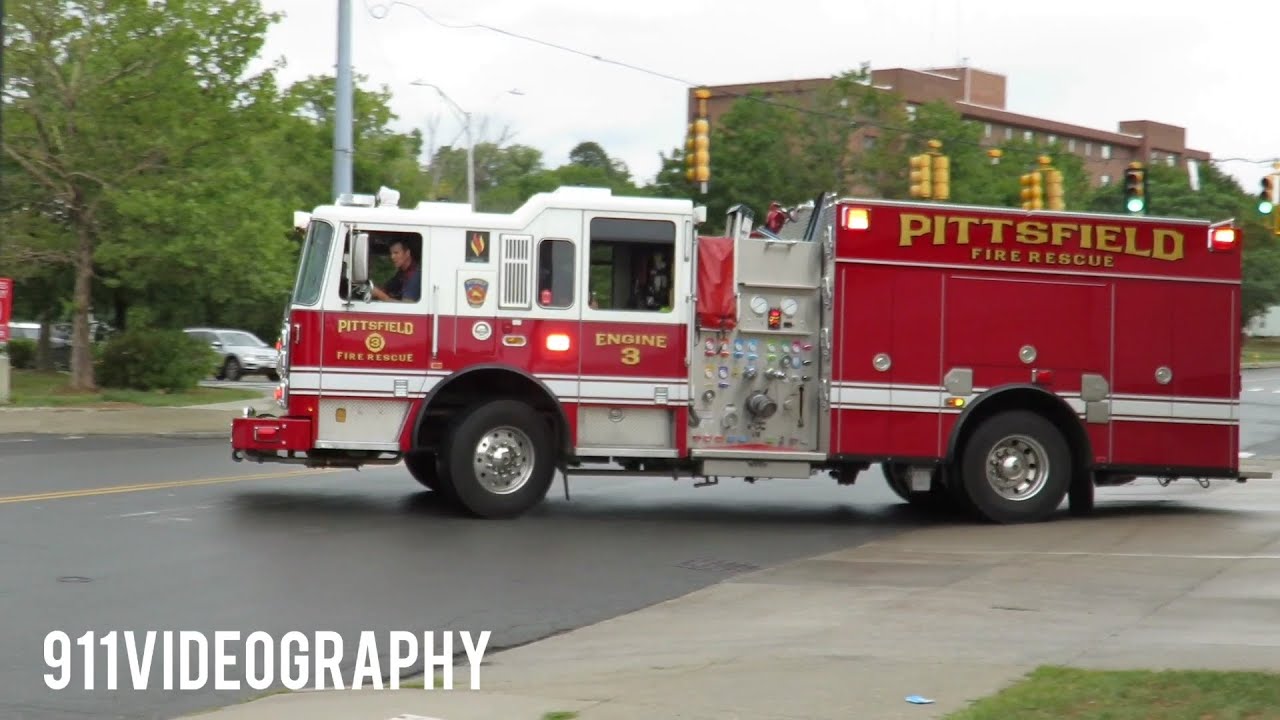 Pittsfield Fire Department Engine 3 Responding/Returning - YouTube