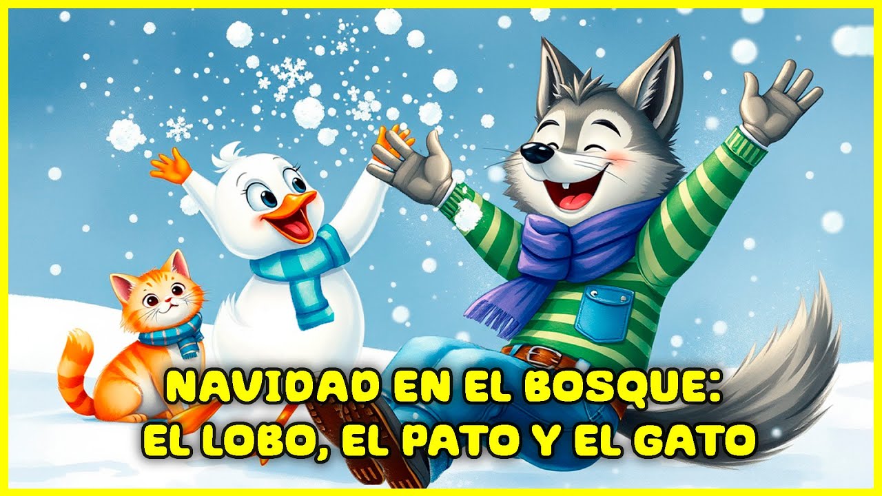 Navidad en el Bosque El Lobo, el Pato y el Gato 🎄🎁🐺🦆🐈 #navidad # ...