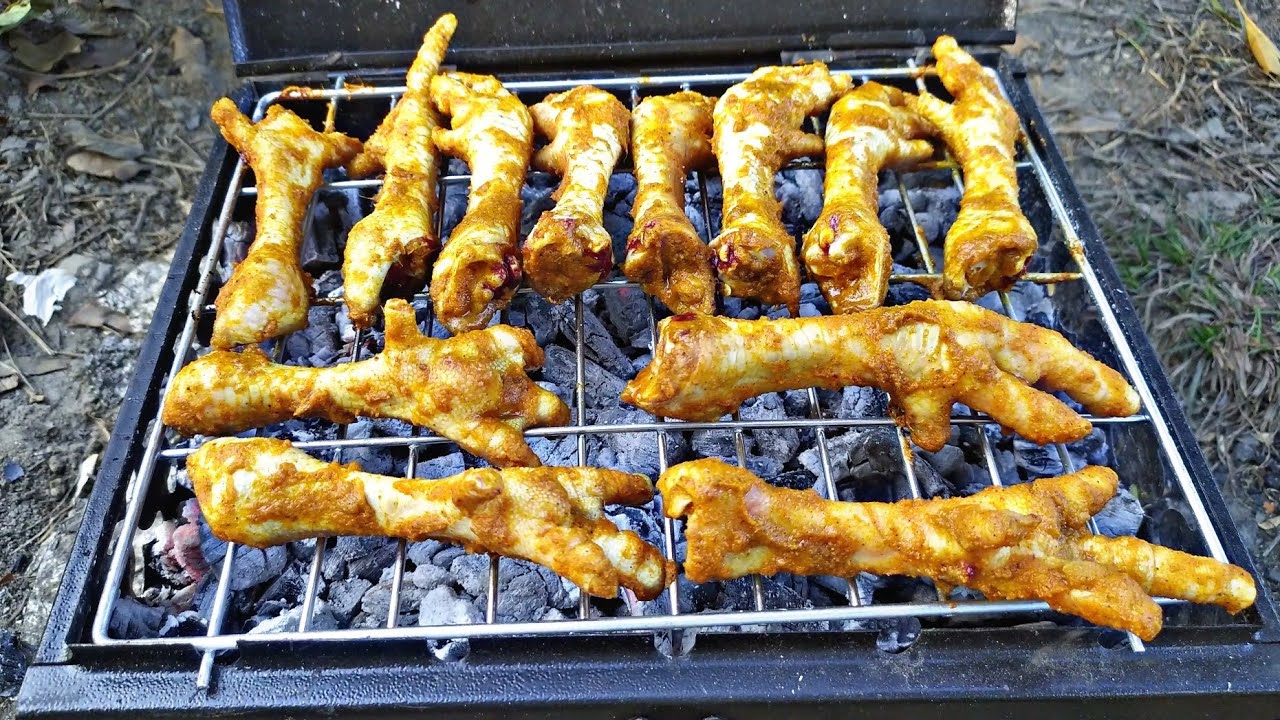 Chicken panja roast | Chicken feet roast | Roasted chicken panja ...