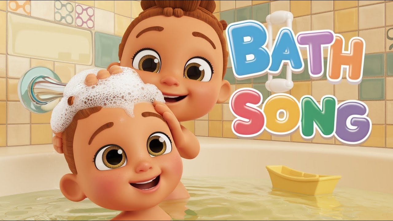 Bath Song for Kids | Fun & Bubbly Nursery Rhymes - YouTube