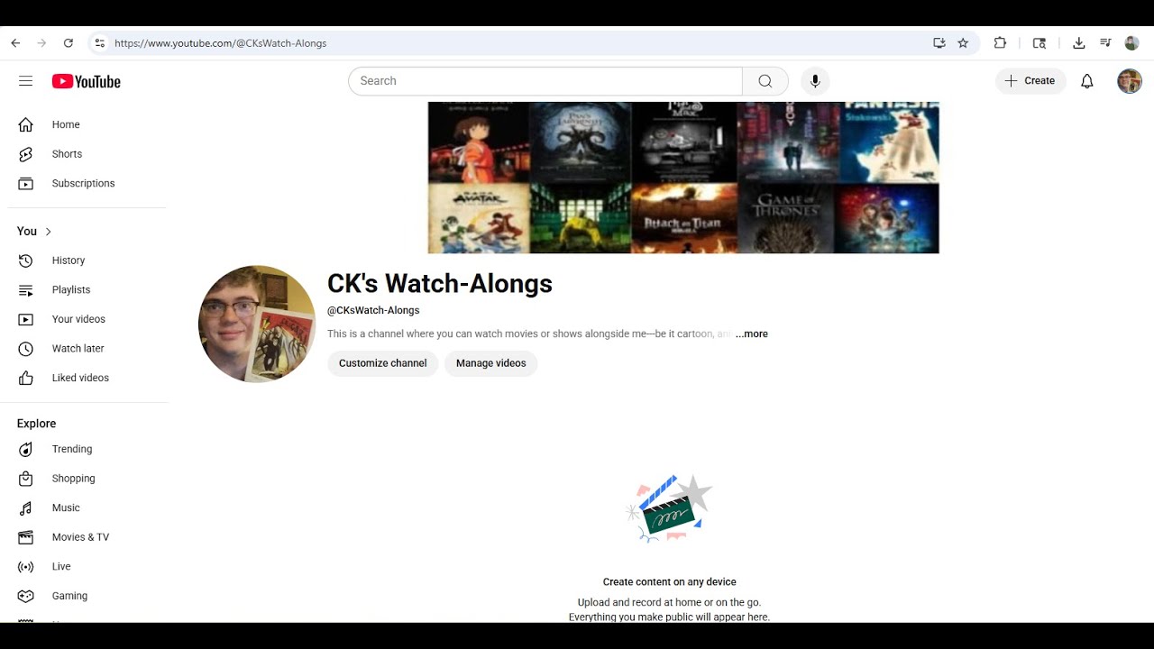 My New Watch Along Channel - YouTube