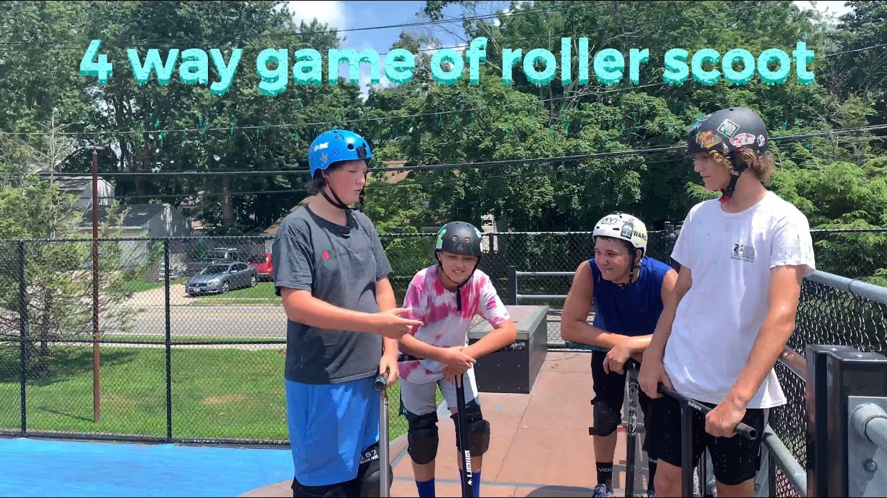 Four way Game of Roller Scoot - YouTube