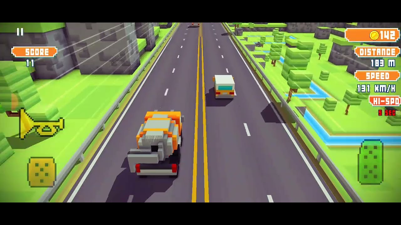 Play Blocky Highway mobile game - YouTube