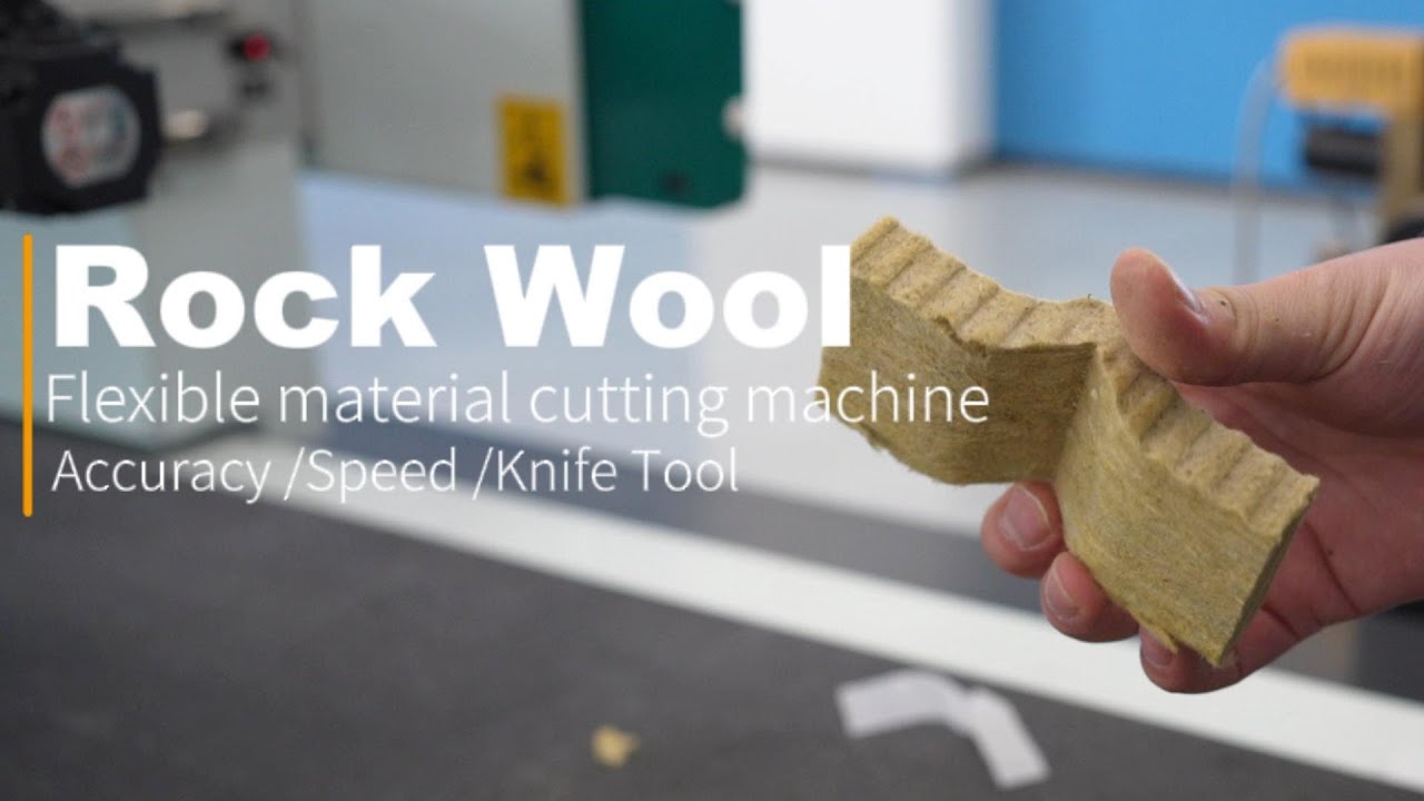 CNC Rock wool cutting machine - YouTube