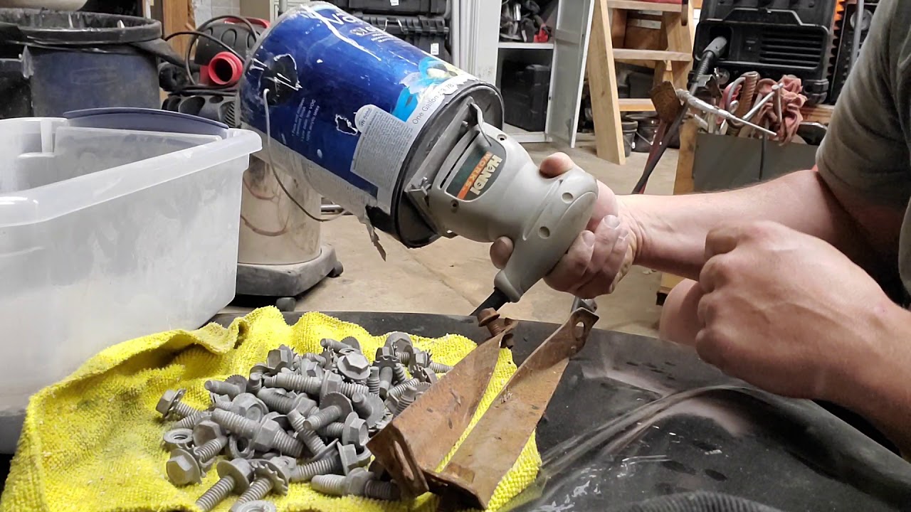 How I Made a Vibrating Parts Cleaner with Scrap Materials around the ...