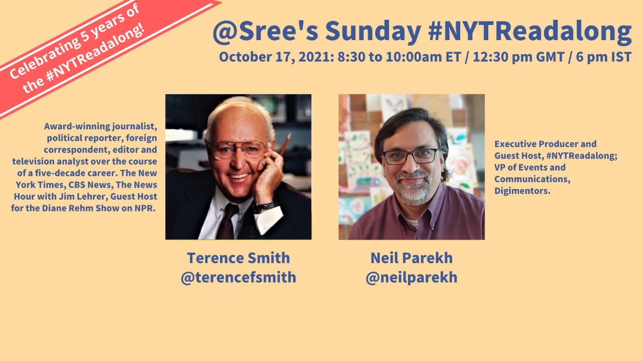 NYTReadalong | Terence Smith (Award-Winning Journalist; Five-Decade ...