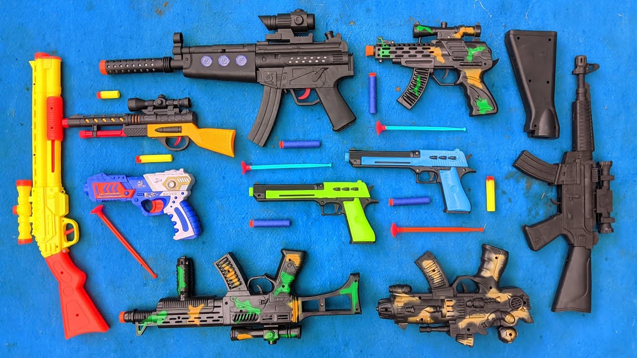 Mengumpulkan 7 Sniper Gun 5 Assault Rifle Sniper Dragunov SVD Nerf ...