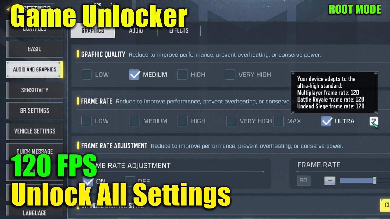 How to Unlock ALL SETTINGS in Call of Duty Mobile + 120 FPS | Game ...