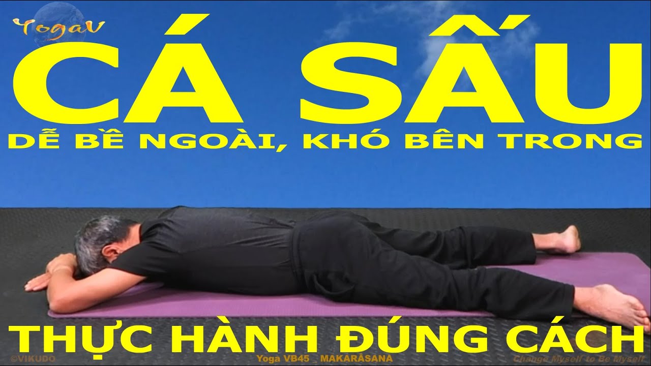 Crocodile Pose | MAKARÂSANA | Basic Yoga Poses | Yoga VB45 - YouTube