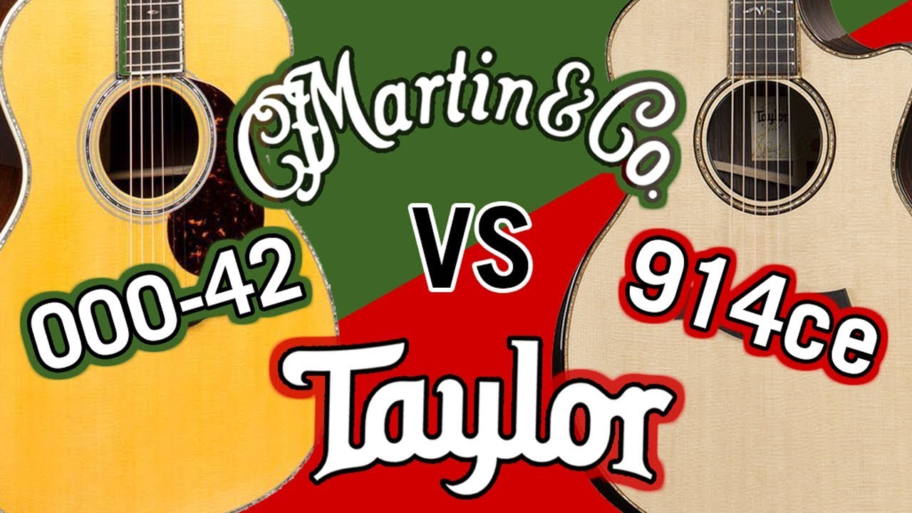 Taylor 914ce V-Class vs Martin Reimagined 000-42 Comparison - YouTube