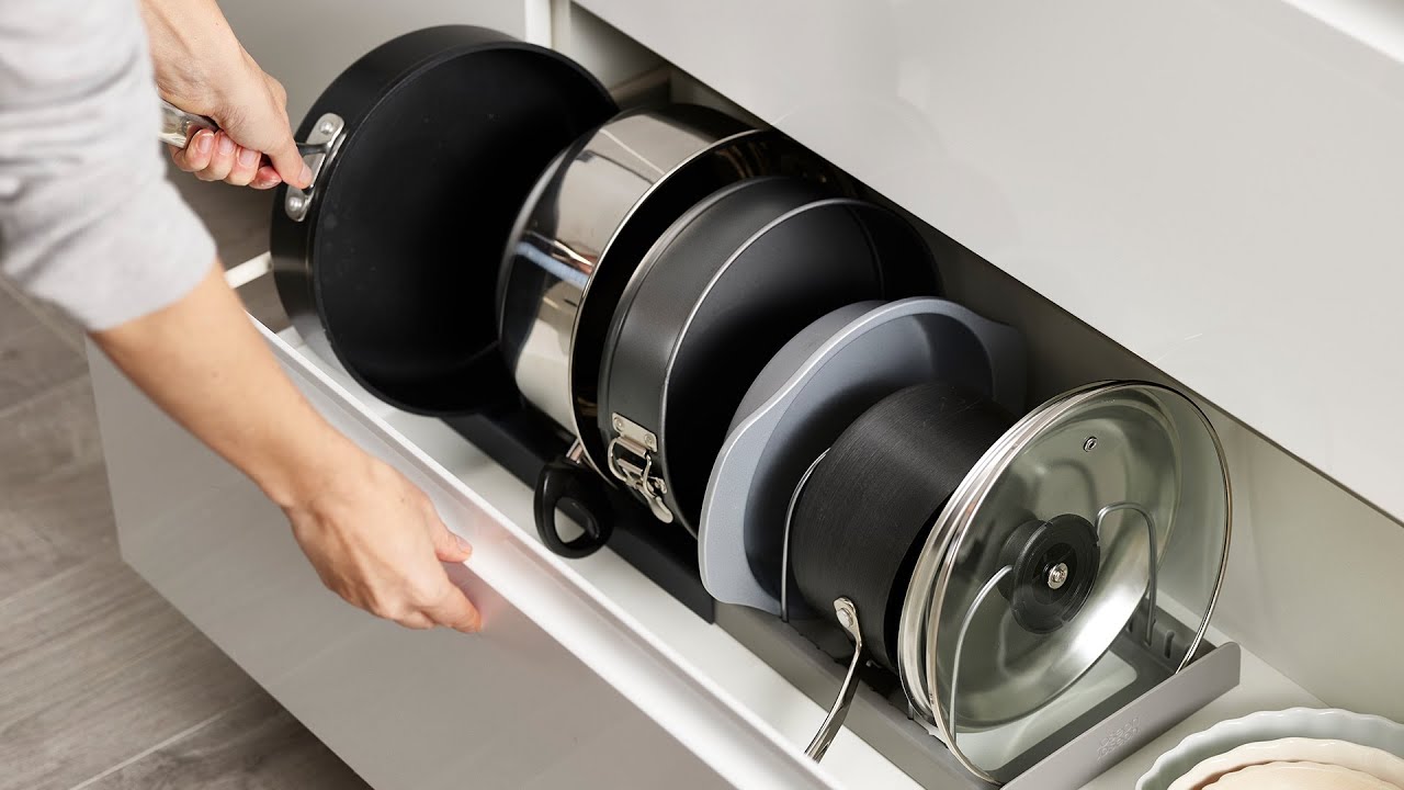 Joseph Joseph DrawerStore™ Expanding Cookware Organiser | 85167 - YouTube