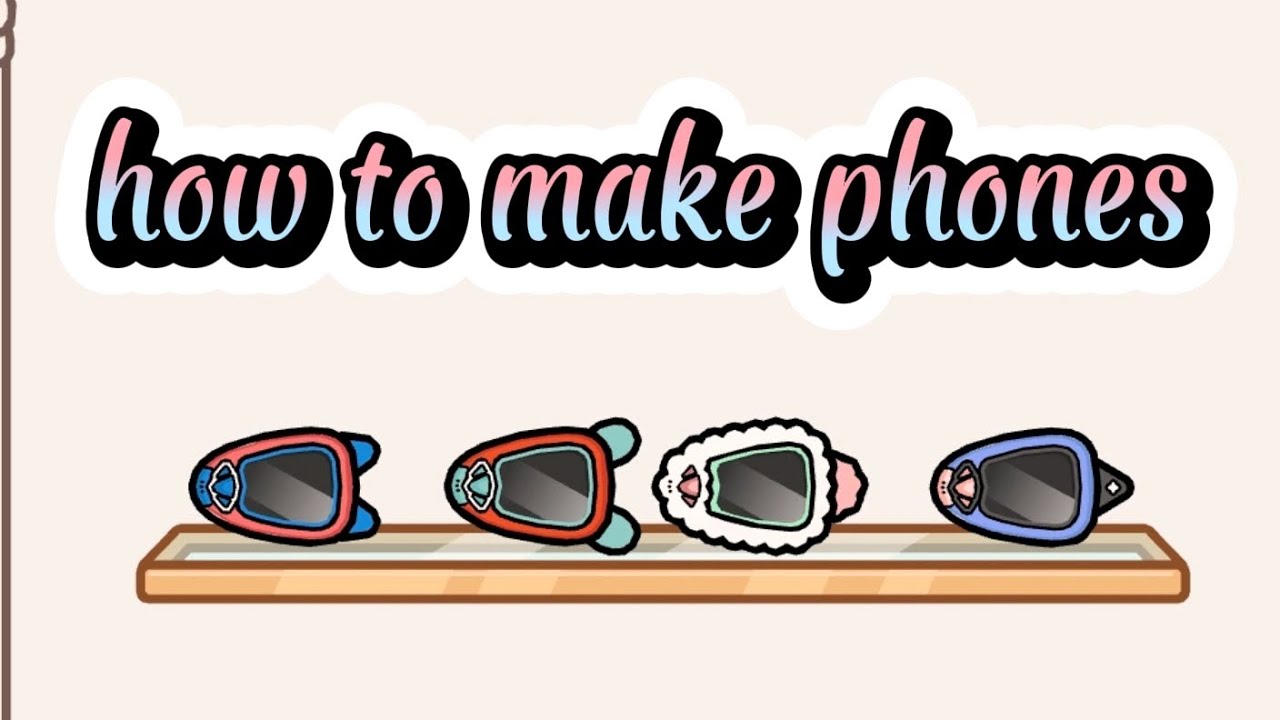 How to make phones in toca boca world - YouTube